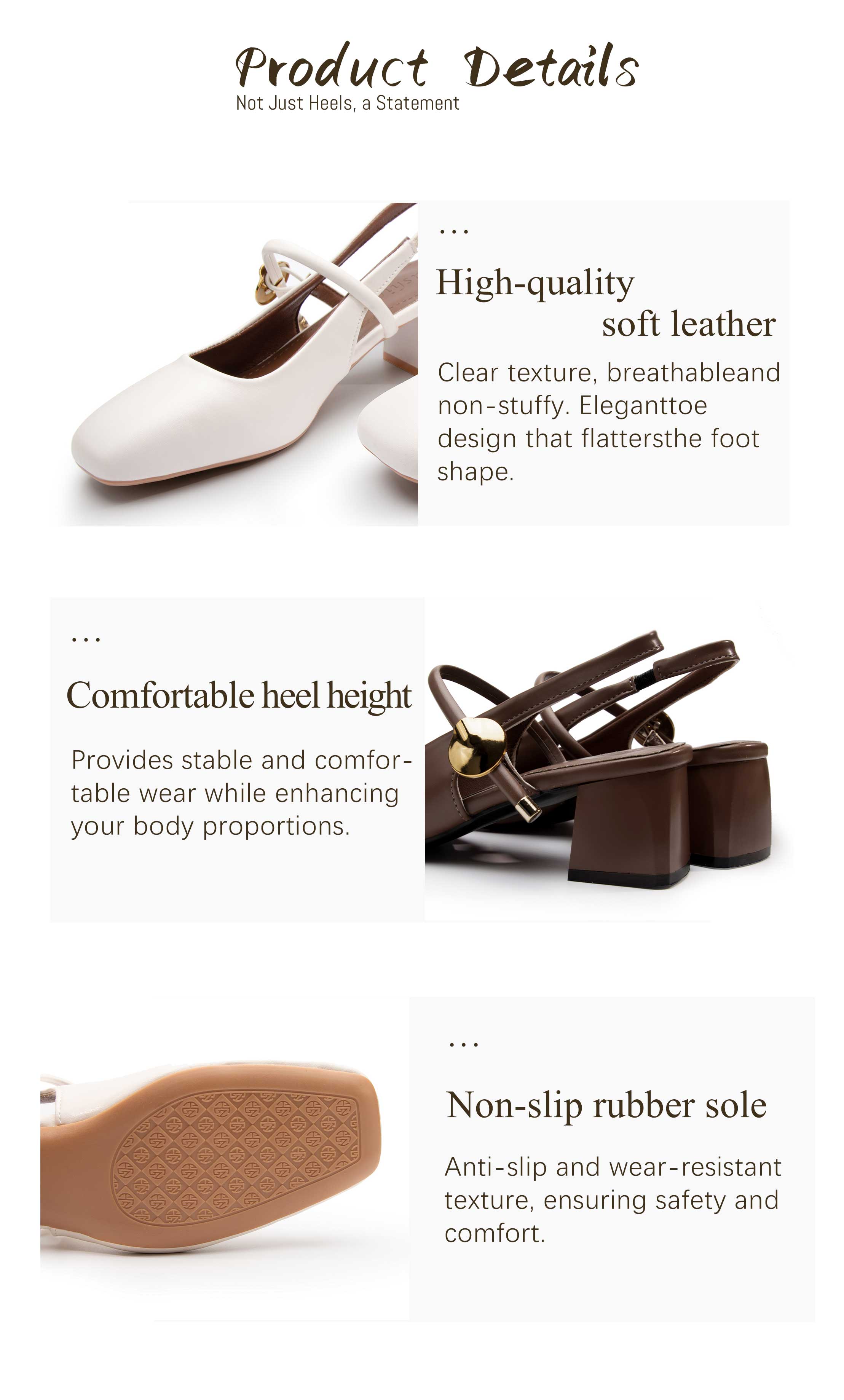 VONICA Brown Shoes for Women with Heels Mary Jane Shoes | Shopee ...
