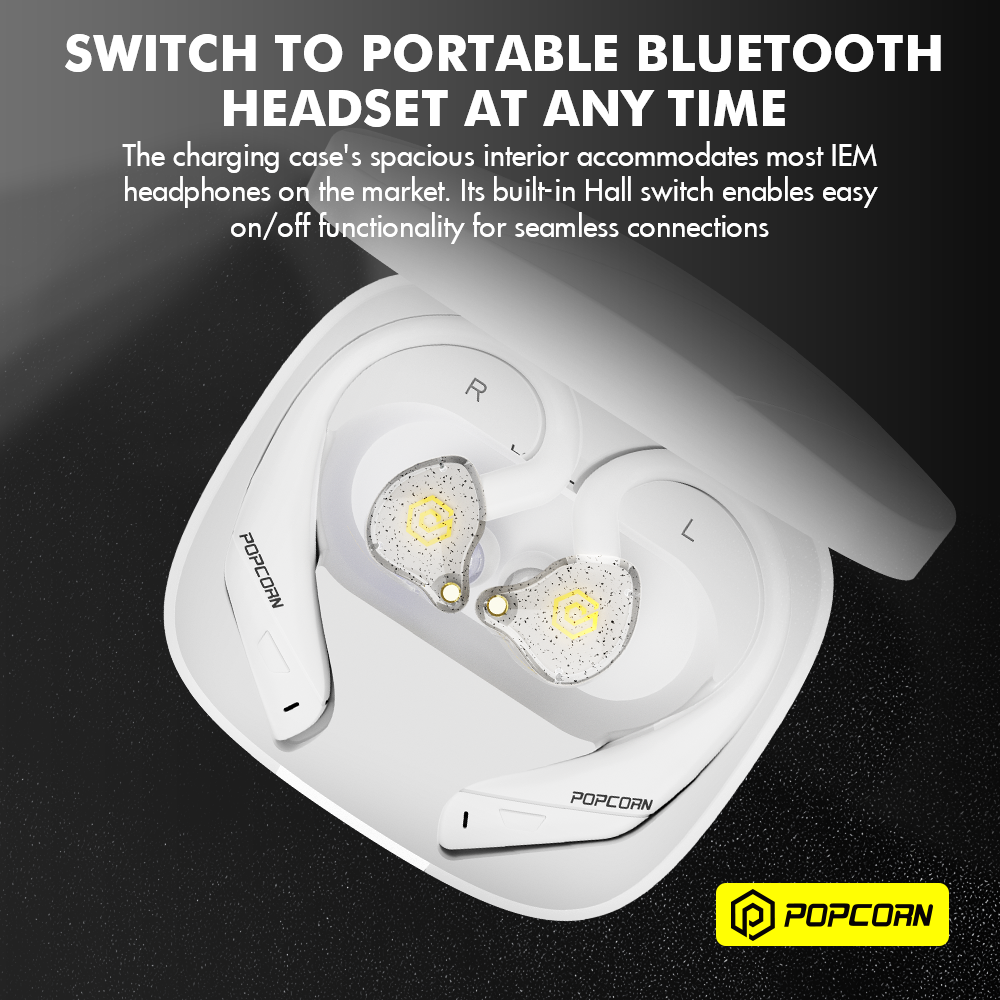 Popcorn Bluetooth Module amplifier True Wireless Ear Hook TWS Earphone ...