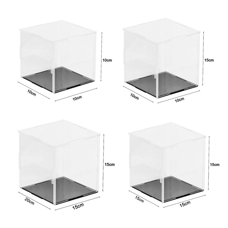Acrylic display box gift, transparent dust-proof box for figurines ...