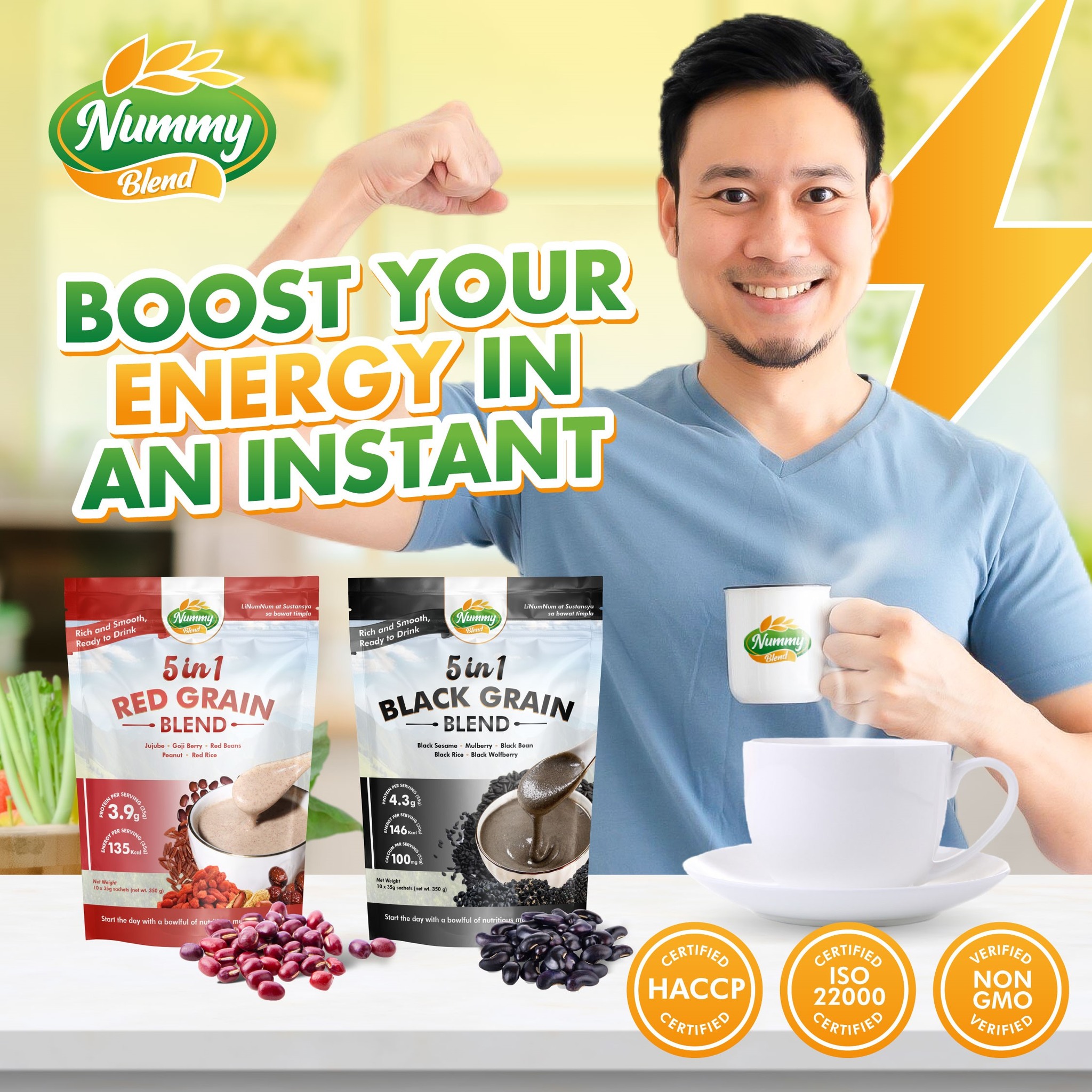 Nummy Blend SoyMilk Black Bean & Black Rice Blend | Soya Milk Powdered Milk | Shopee Philippines
