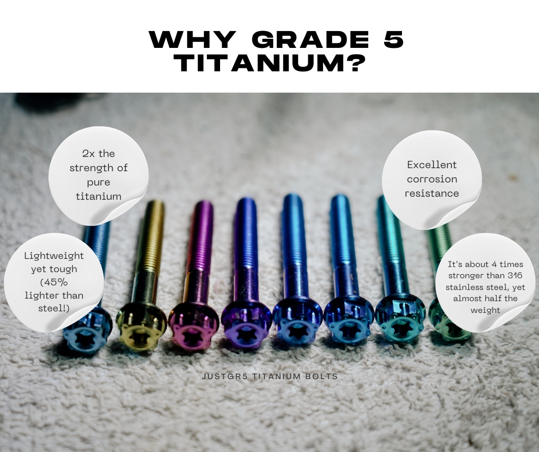GR5 TITANIUM FRONT AXLE SET (DOUBLE LOCK) | Shopee Philippines