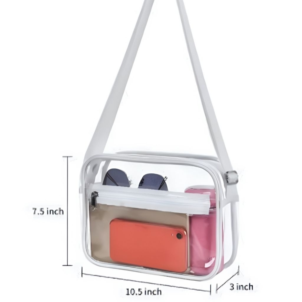 Trending Transparent Sling Bag Casual Messenger Bag For Men/ Women PVC ...