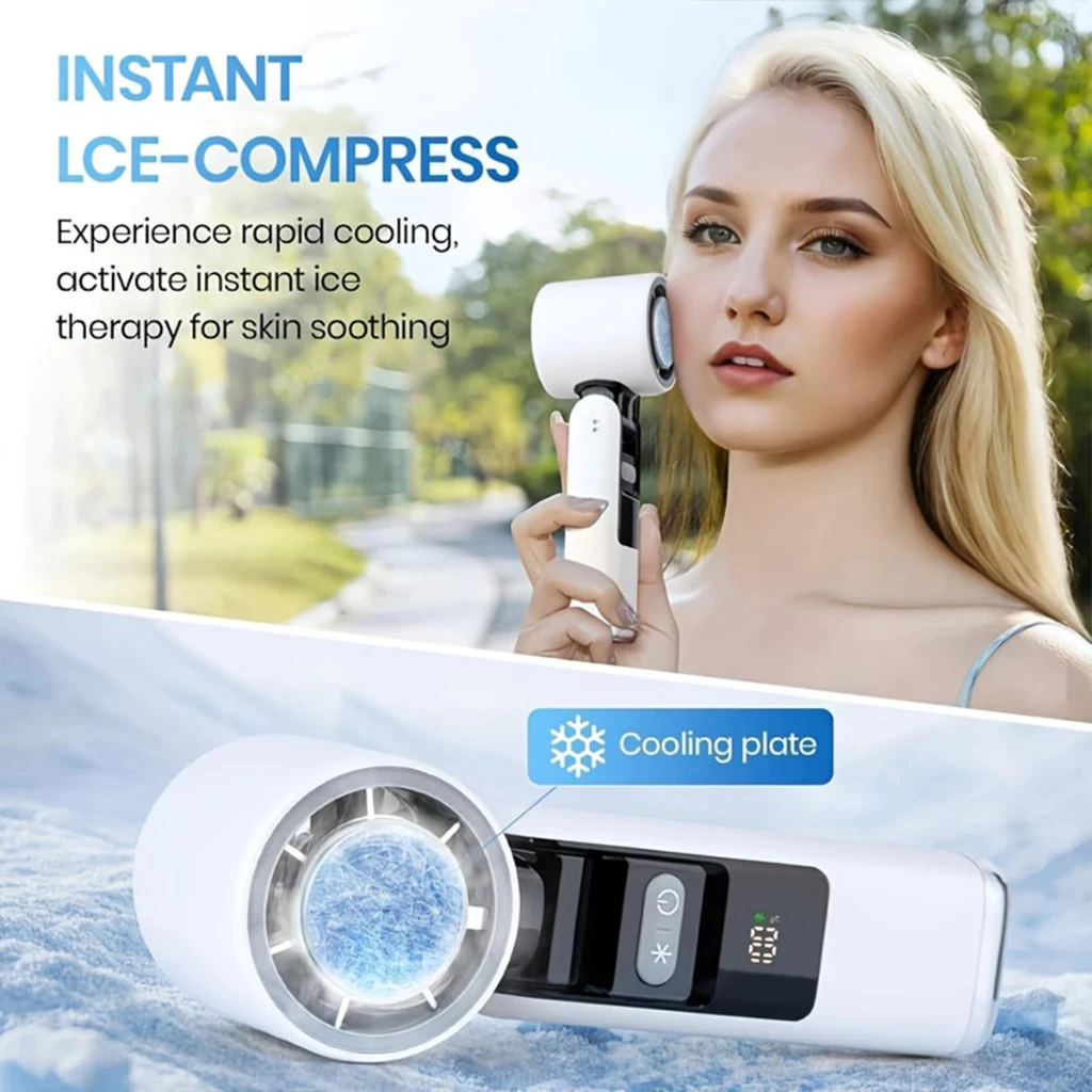 K801 Portable Cooling Fan Speed Turbo Mini Fan 4000mAh Battery, Semiconductor Refrigeration ...