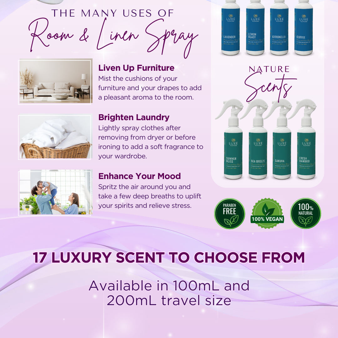 Luxe Essential Cozy Haven Room Spray – Long-Lasting Room & Linen Mist ...