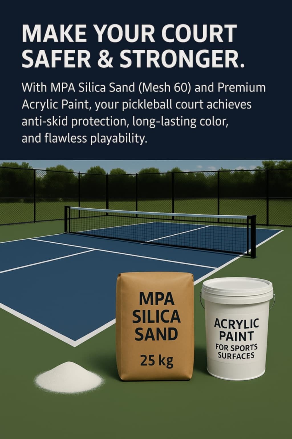 Silica Sand Mesh60 for PickleBall Court and etc. 1KG | Shopee Philippines