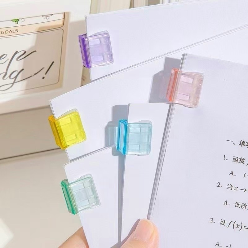 Binder Clips Small Transparent Multifunctional Push Clip for Fixing ...