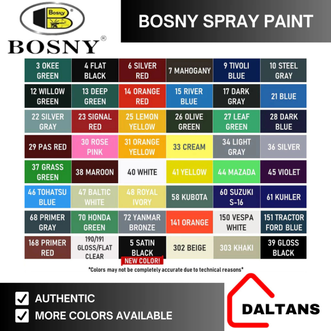 [BOX] 12 PCS BOSNY ACRYLIC SPRAY PAINT #68 PRIMER GRAY | Shopee Philippines