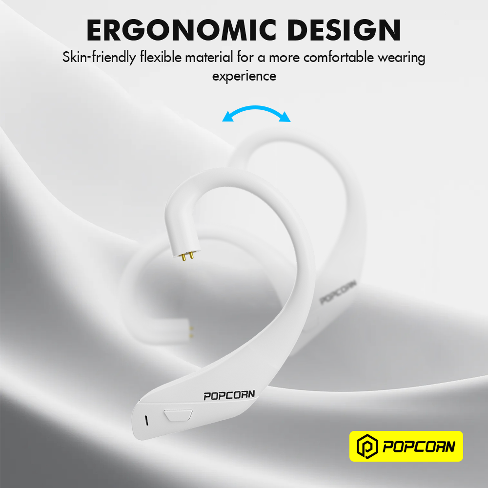 POPCORN BASS X8 Pro Earphone plus BM01 Bluetooth module TWS Earhook ...