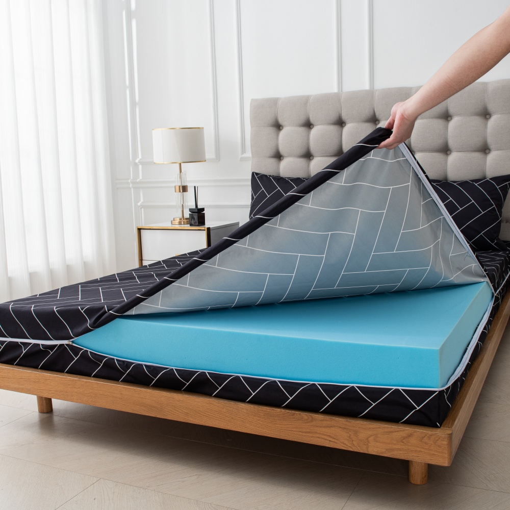 100% Waterproof Foam Cover with Long Zipper 2/4/6/8 Inches Thickness ...