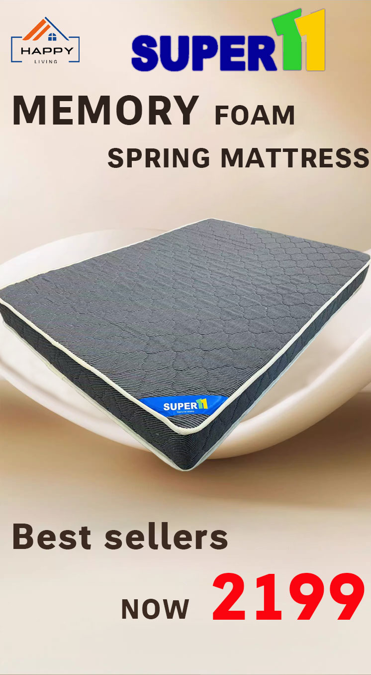 SUPER11 Spring Foam Mattress 15 Year Warranty Deluxe Matress Foam Bed ...