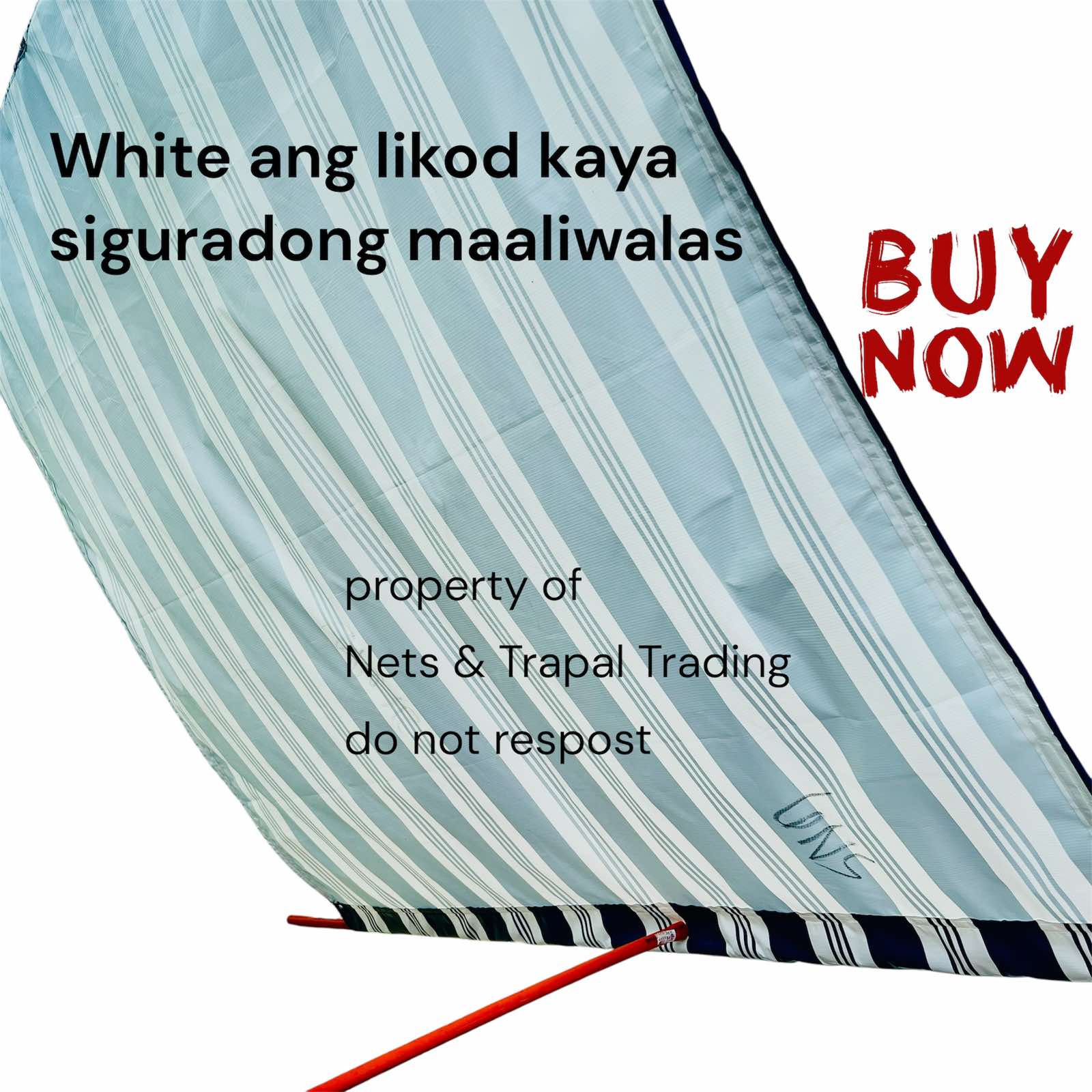 STRIPE ROLL UP AWNING LONA TRAPAL TOLDA Heavy Duty MAKAPAL MATIBAY ...