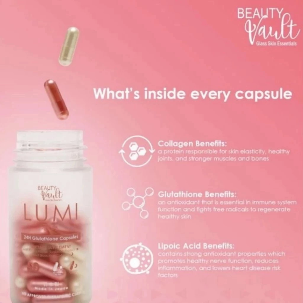 LUMI Day Glutathione Collagen Capsule Beauty Vault Maymay Entrata Ivana ...