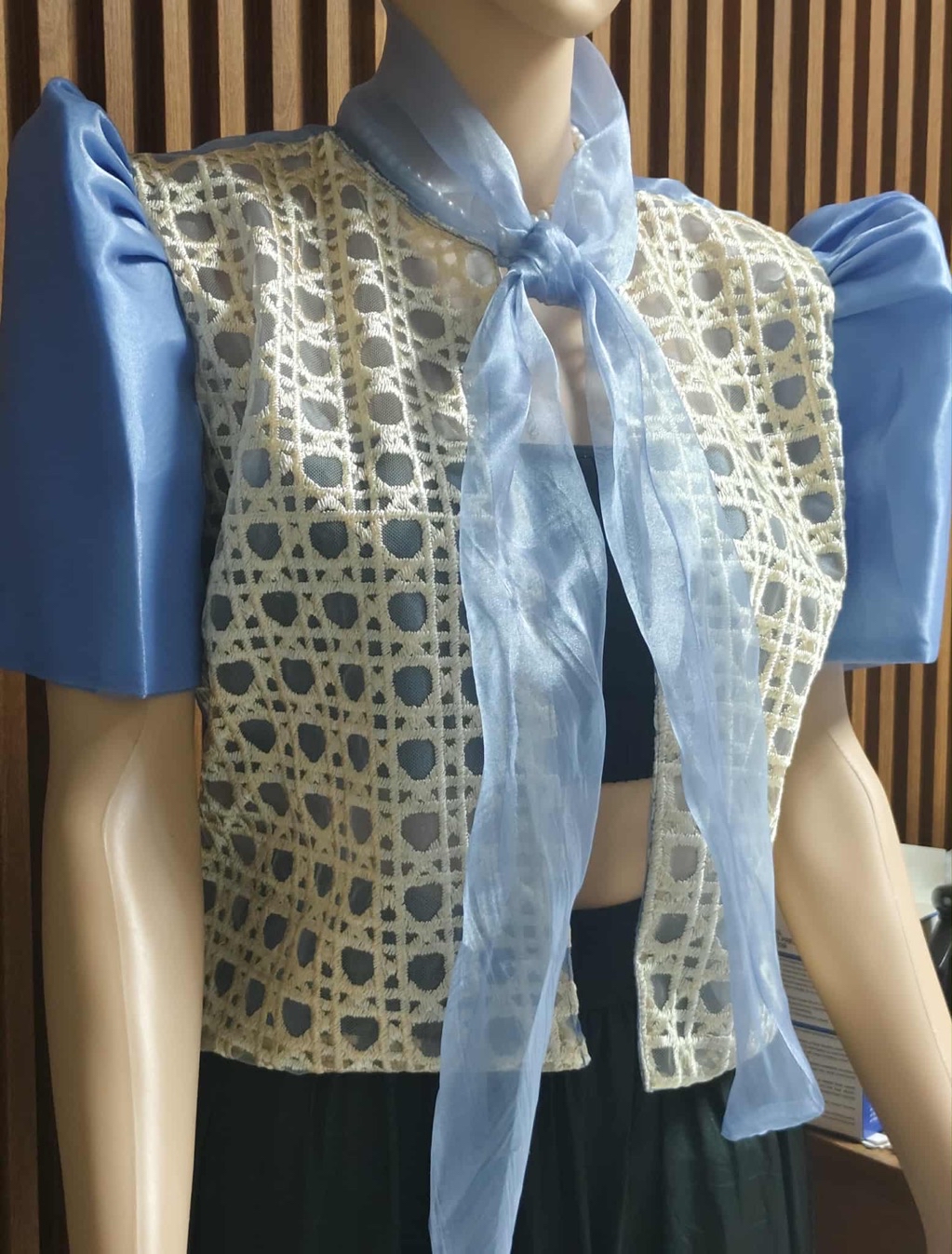 BLUSH BLUE Bolero Filipiniana Design | Shopee Philippines