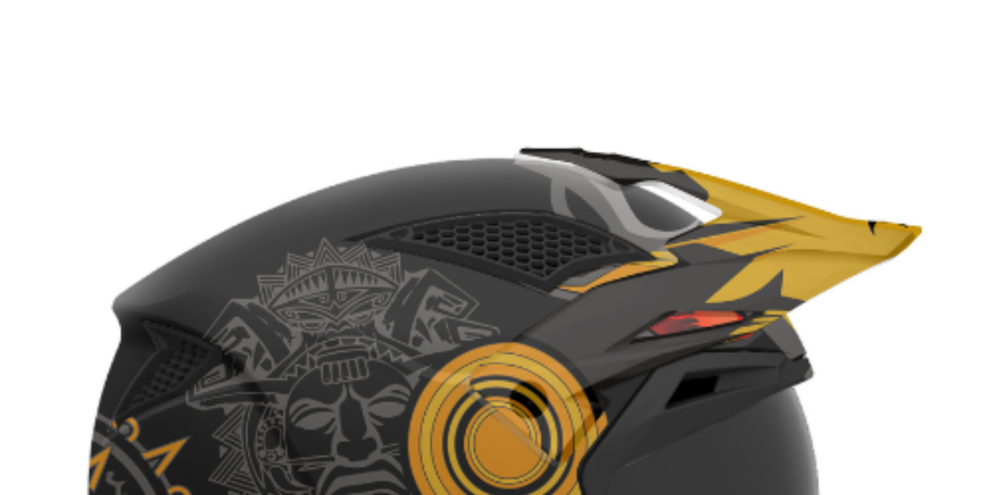【EAGLE SPEED】MT HELMET DUAL SPORT STREET FIGHTER AZTEC B3 MATTE YELLOW ...