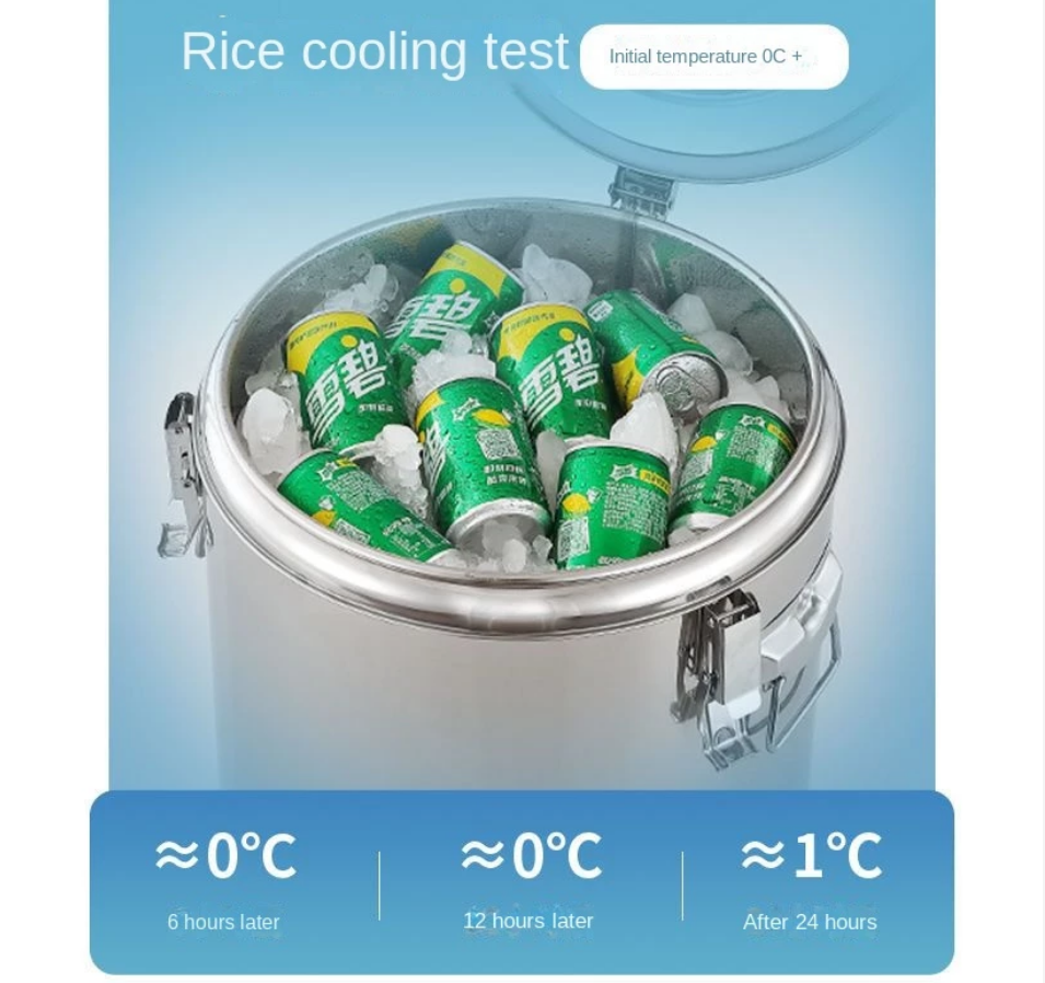 304stainless Steel Insulation Bucket Commercial Stall Insulation Milk ...