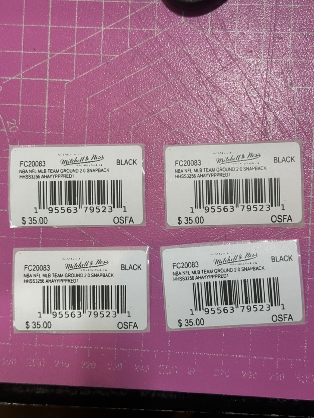 CAP BARCODE STICKER MITCHEL N NES 100pcs / 50pcs | Shopee Philippines