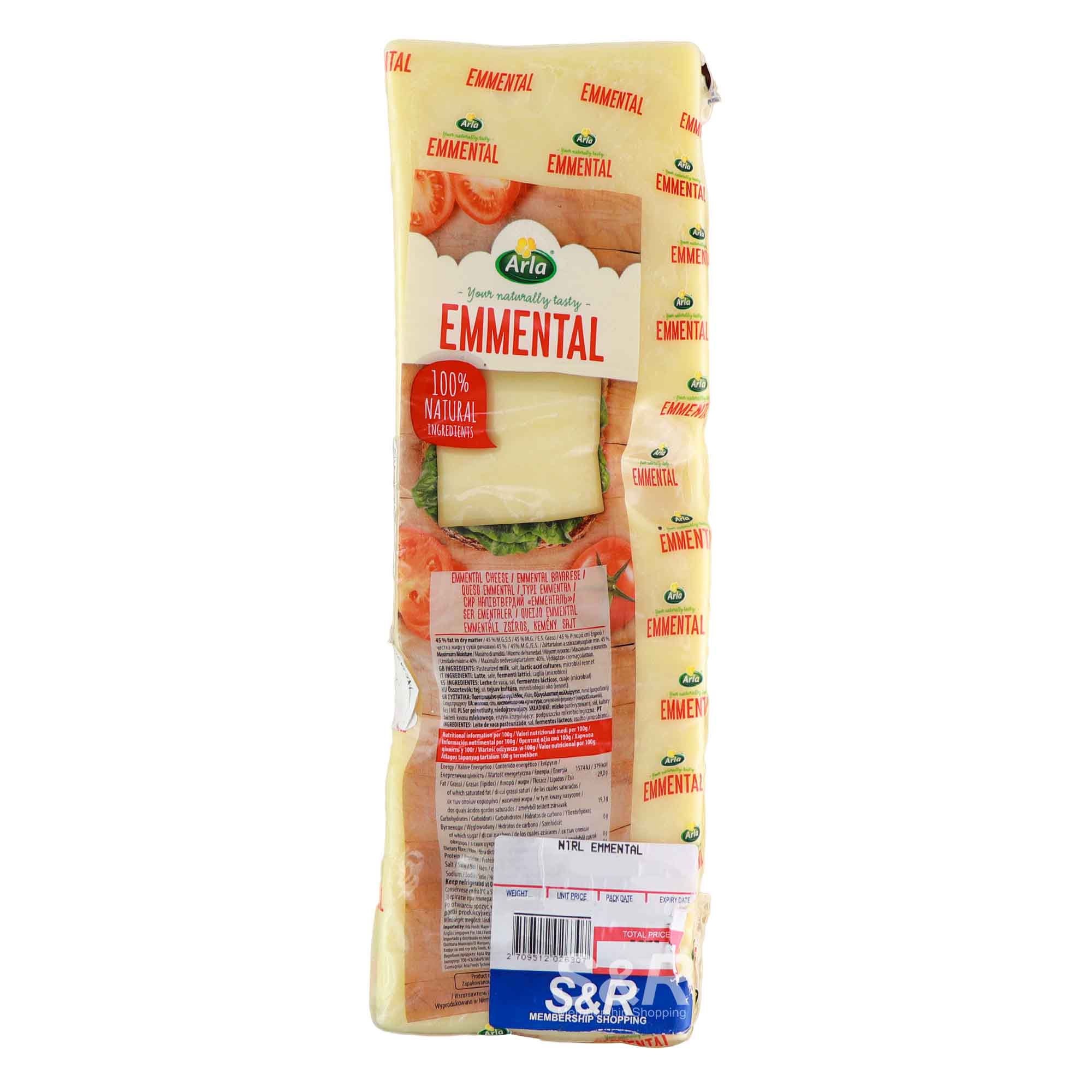 Arla Emmental Cheese approx. 2.7kg | Shopee Philippines