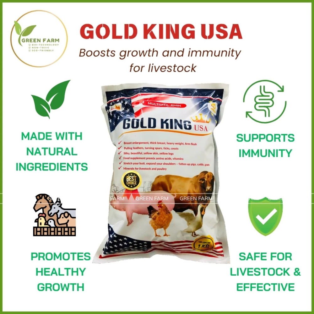 [SALE 50%] Gold King USA 250g Original – Vitamins & Probiotics for Pig ...