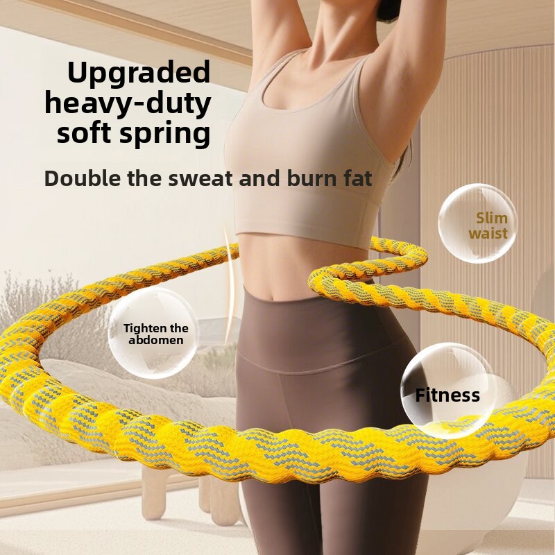 Adult Weighted Hula Hoop Exercise Hoop – Slimming Waist Trainer for ...