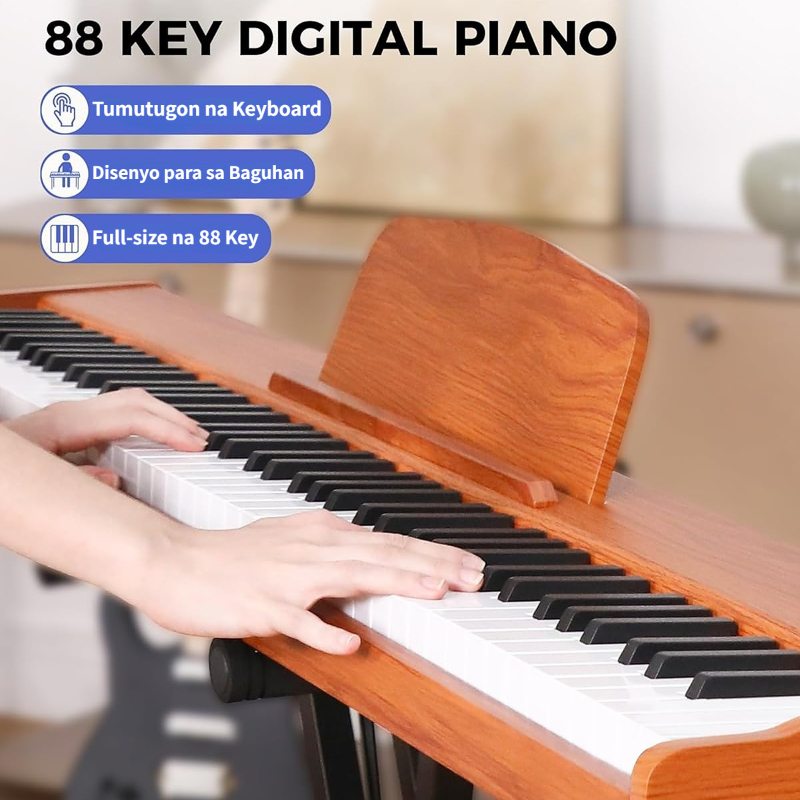 88 Keys Digital Piano Portable Electronic Piano For Beginner Touch ...