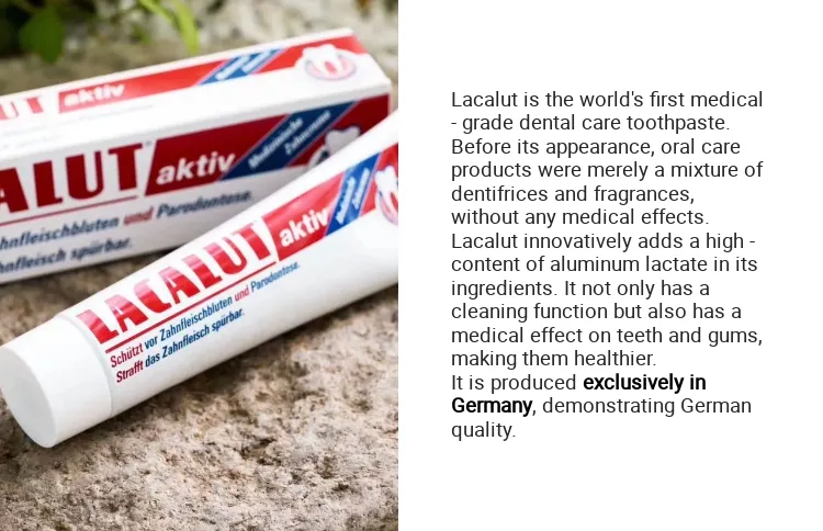 German Lacalut Aktiv Gum Soft Care Toothpaste 100ml Periodontal care ...