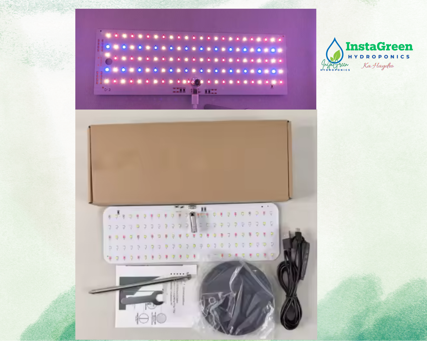 Hydroponic Grow Light Adjustable Desktop LED Full Spectrum Plant Growth ...