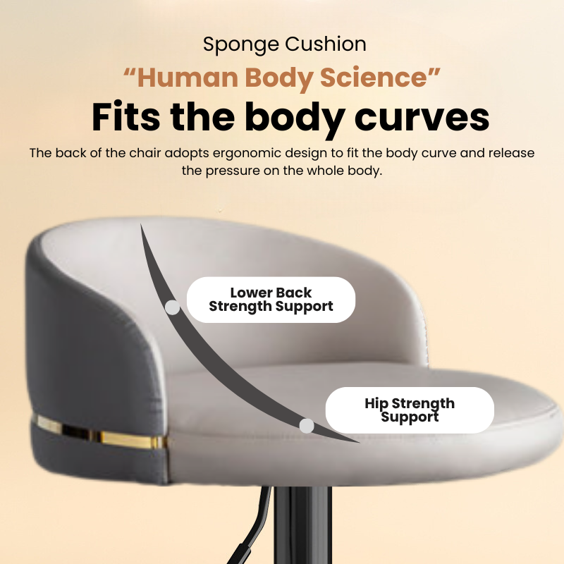 Bar Chair high Stool Bar Nordic Fashion Light Luxury Rotating Lifting ...