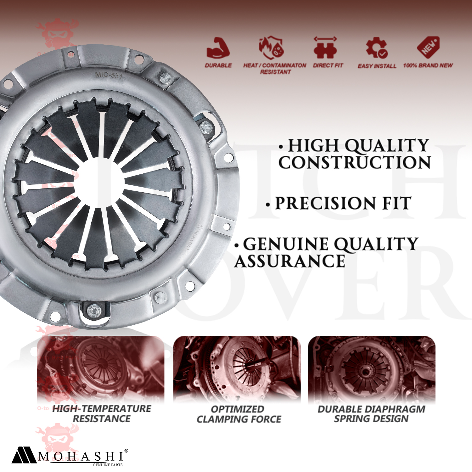 ISUZU 4JA1 TFR / HI-LANDER REF. ISC-588 / ISC-53 9" MOHASHI CLUTCH ...