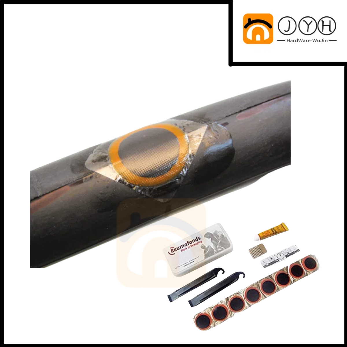 Ultimate Bike Inner Tube Tire Repair Kit w/Pry Bars, Patches & Glue ...