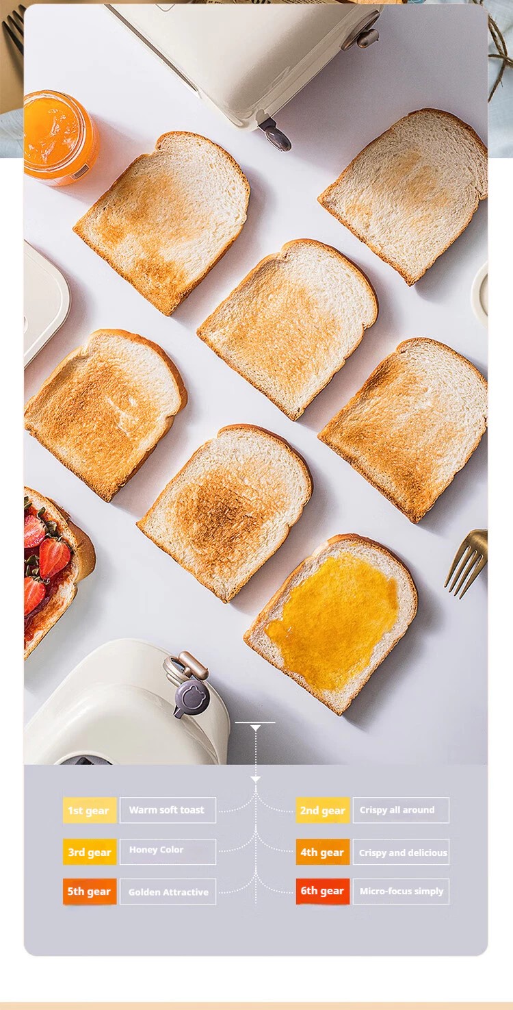 Bear Bread Toaster, 2 - Slice Pop - Up , 650W Electric Toast Maker for ...