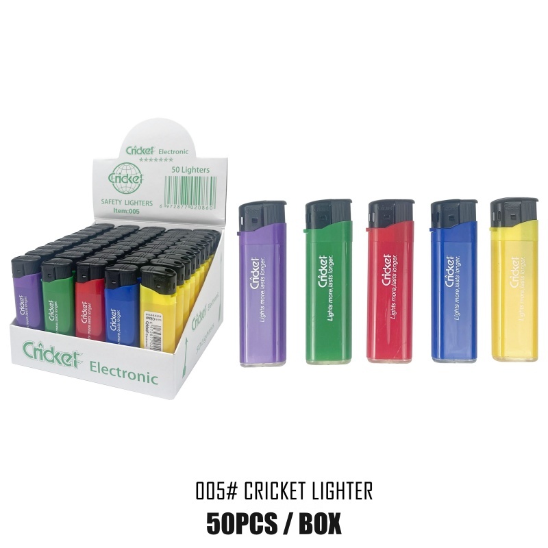Cricket LCC 50PCS lighter with flashlight 50pcs per box. have icc ...