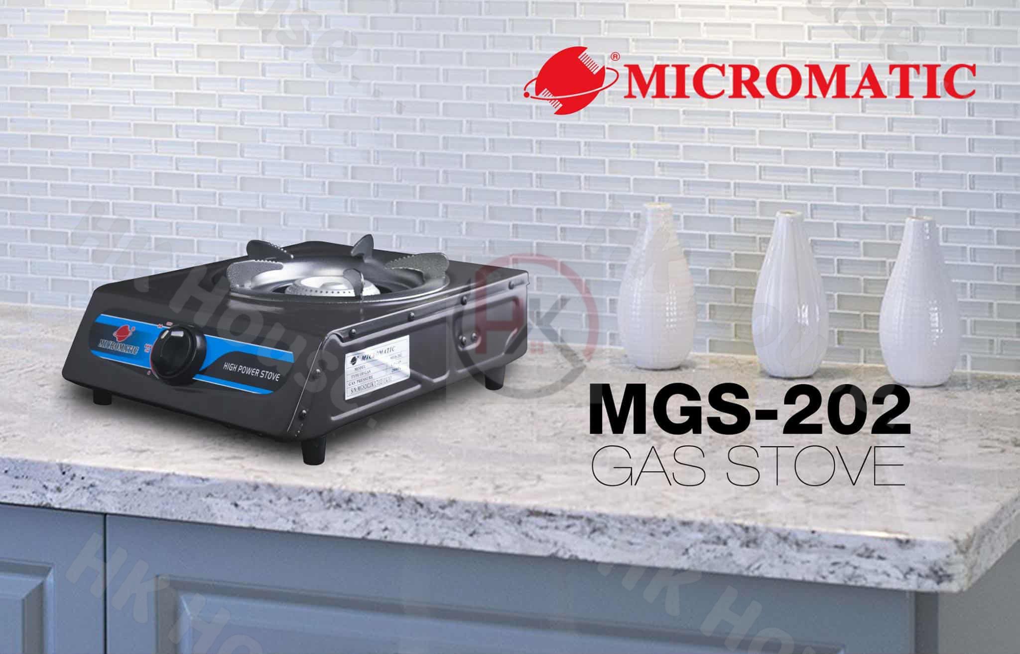 Micromatic Single Burner Gas Stove | MGS-212 / MGS-202 / MGS-101 ...