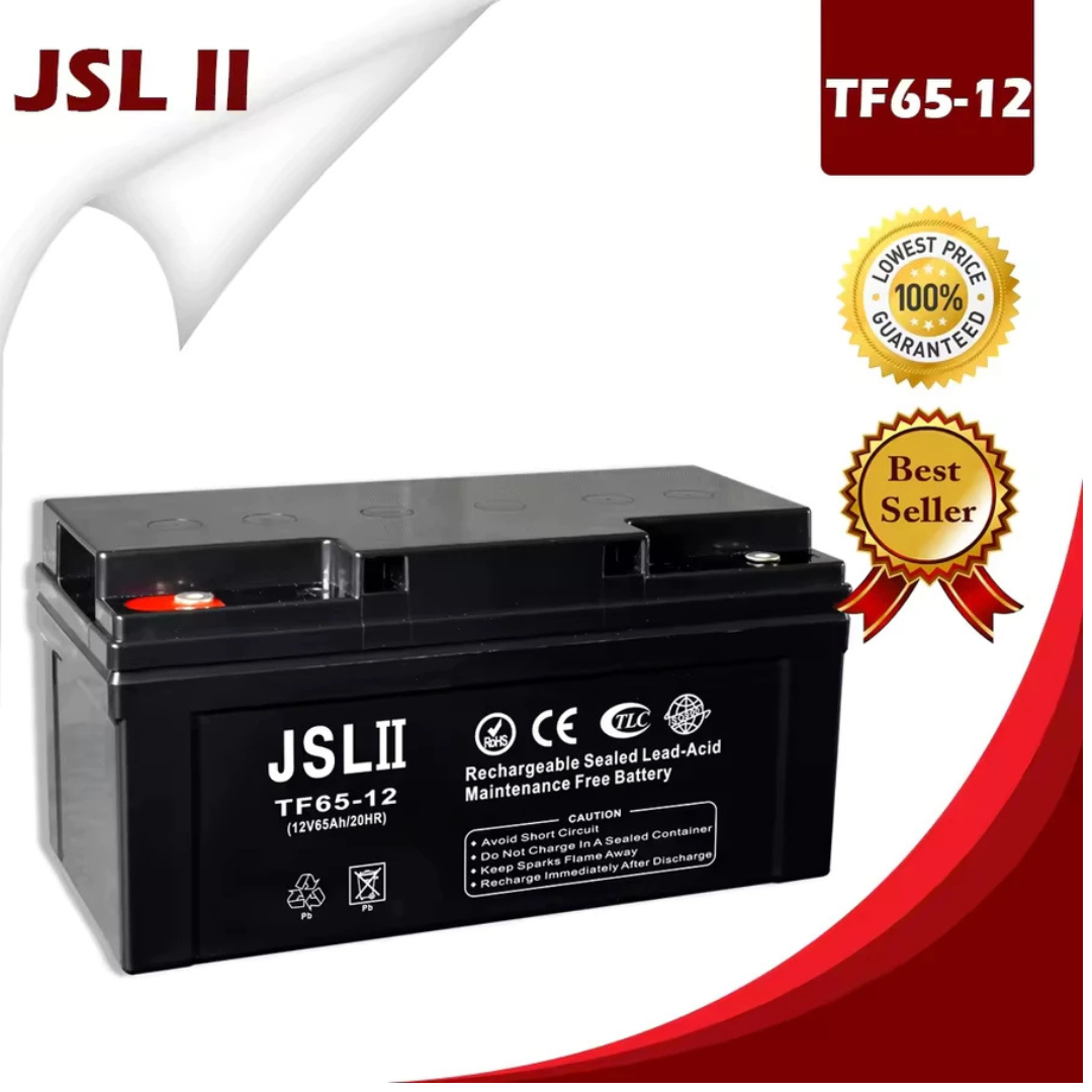 JSL II Brand 12V 65AH Sealed Lead-Acid Battery For Solar SET-UP COD ...