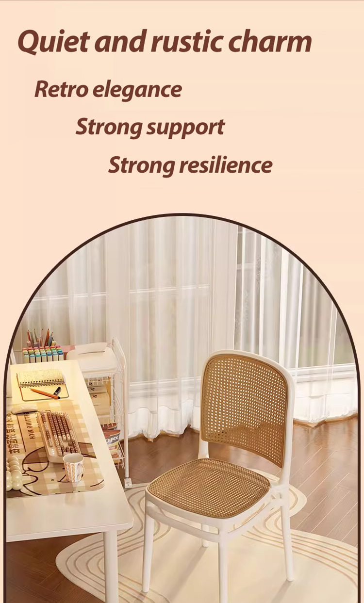 Dining Chair With Backrest Rattan Chair Vine Woven Plastic Solihiya ...