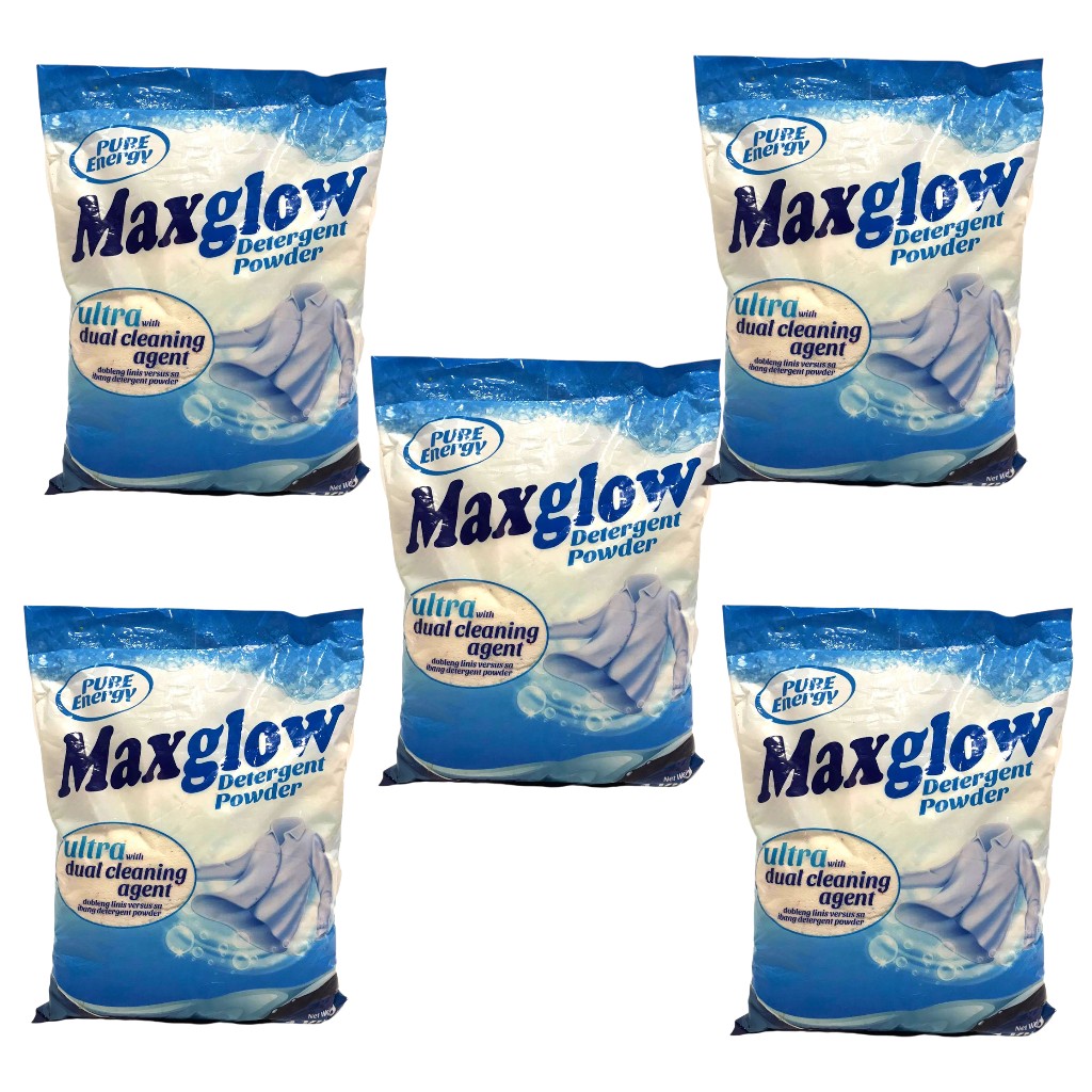 5 kilos Maxglow Detergent Powder ULTRA (Blue) | Shopee Philippines