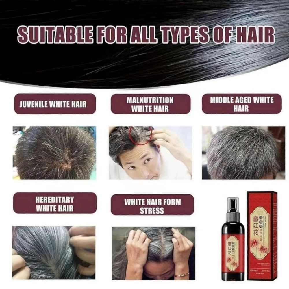 Saffron Herbal Gray Hair Care Essence Spray 100ml Original Non ...