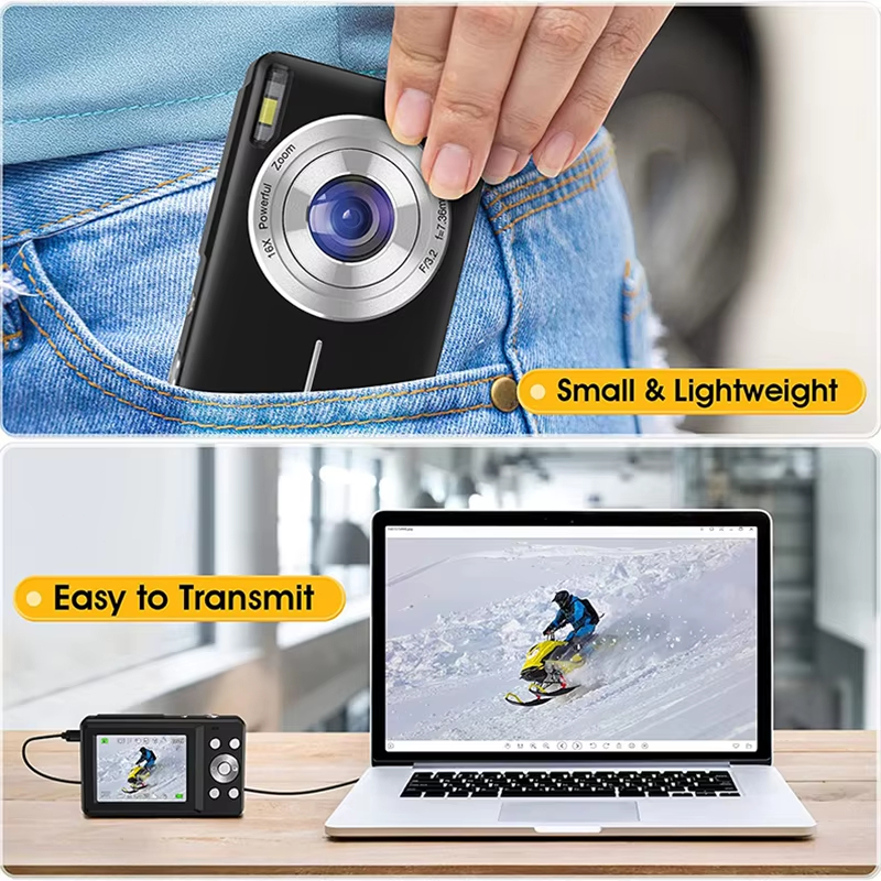 4K HD Digital Camera 30X Zoom Autofocus Flash Portable Mini Pocket ...