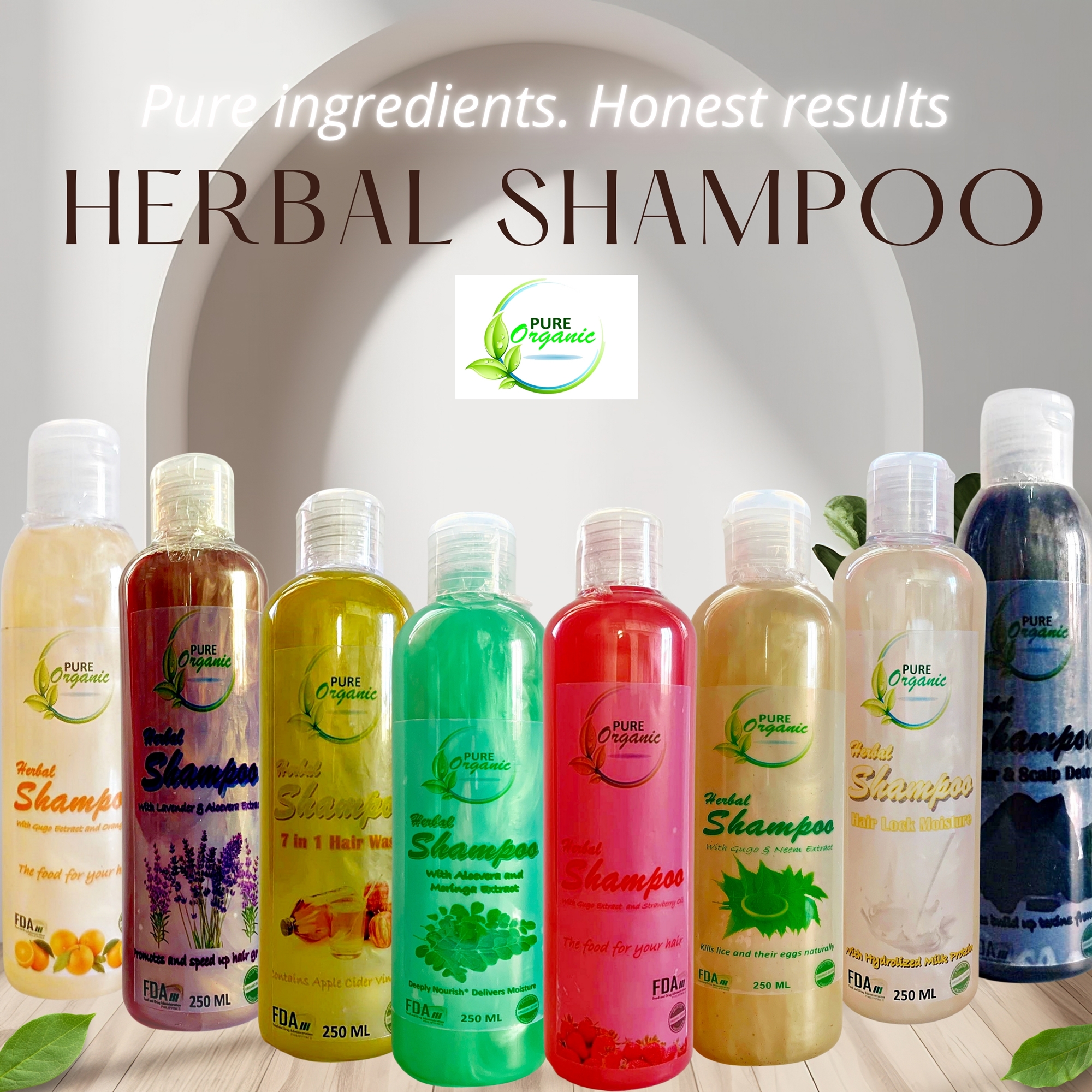 Activated Charcoal Herbal Shampoo with Gugo Extract by Pure Organic ...