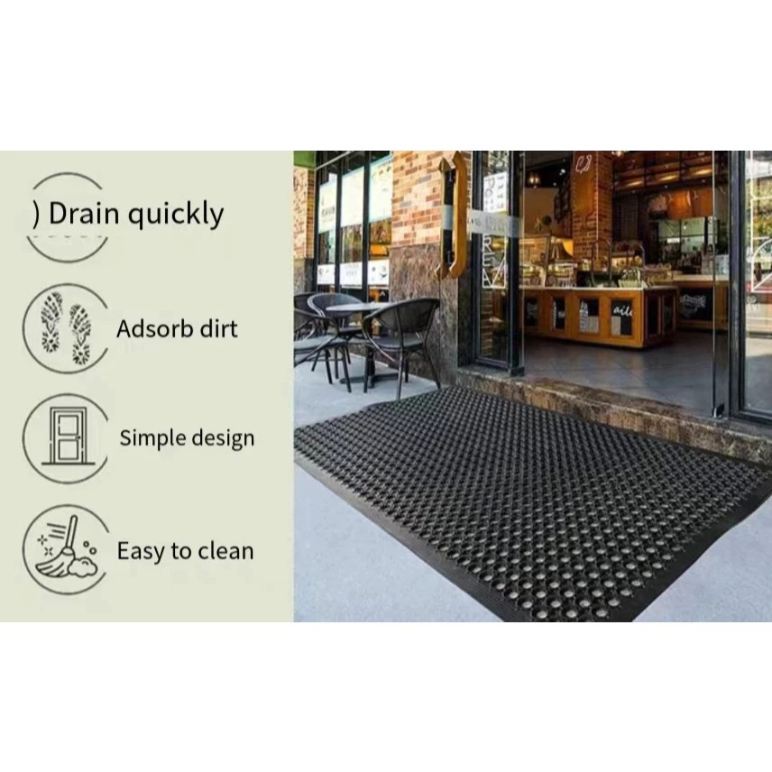 Commercial anti slip and waterproof rubber mat, suitable for hotels and ...