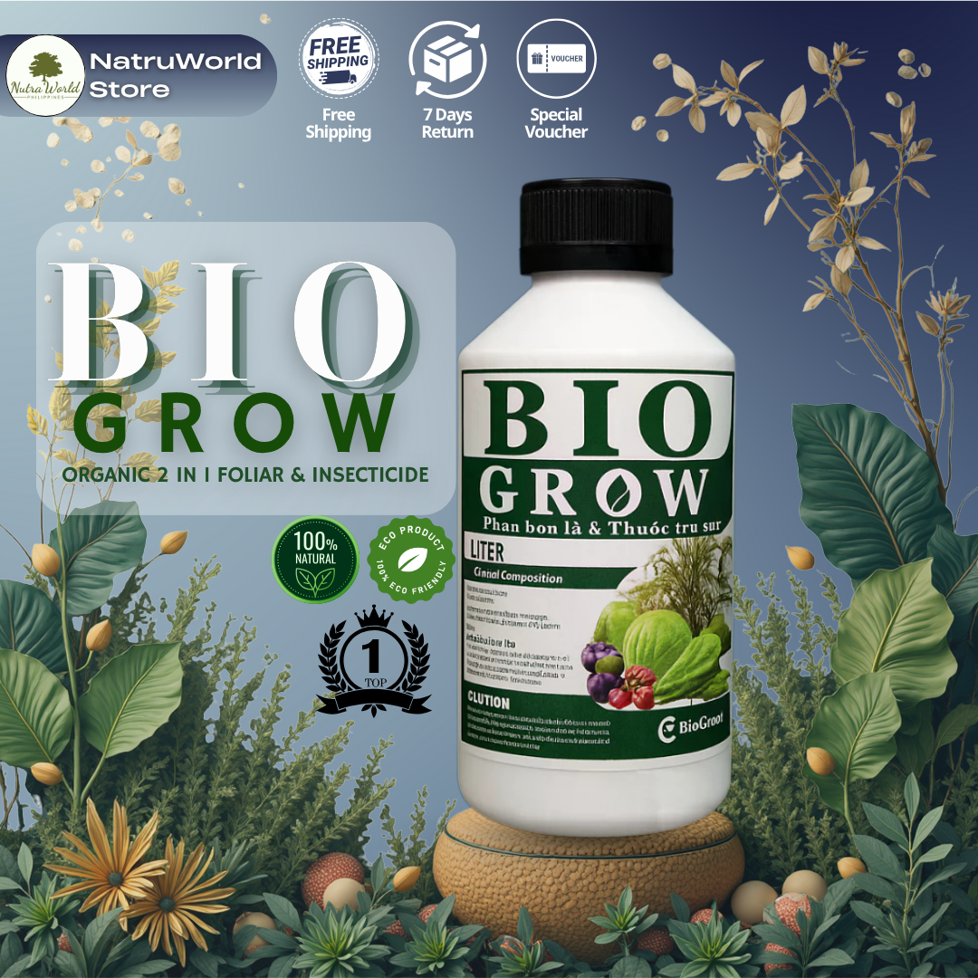 BIOGROW Natural 2-in-1 Plant Growth & Protection Spray (500ML - 3L ...