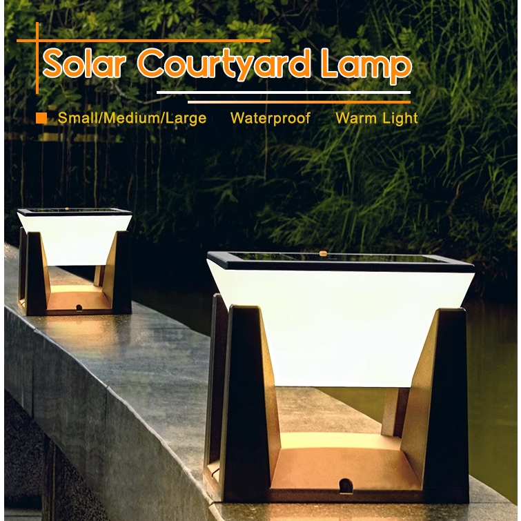 【BUY 1 TAKE 1】 Solar Pillar Light Outdoor Waterproof Automatic Head ...
