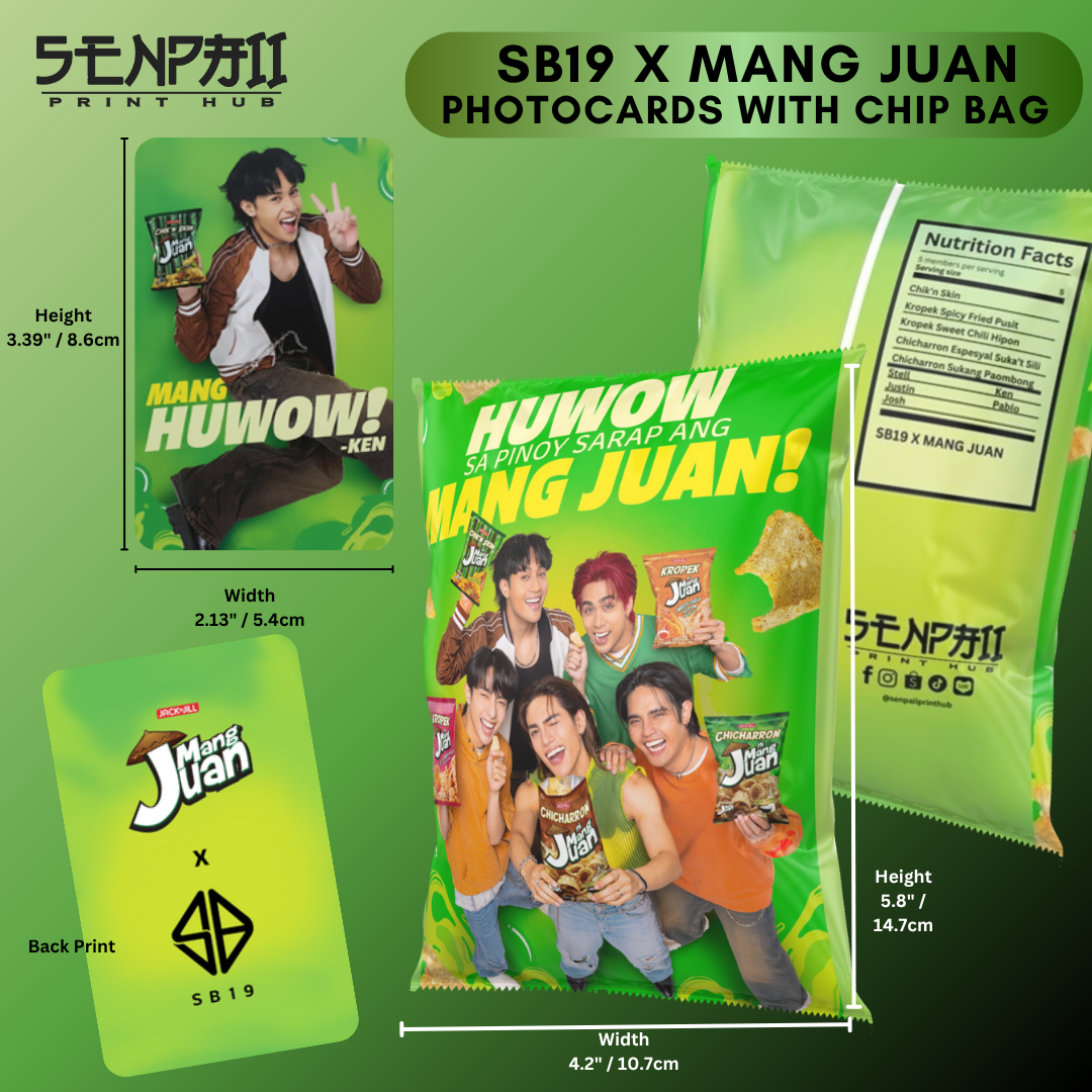 SB19 X MANG JUAN | FAN-MADE PHOTOCARDS with CHIP BAG | Shopee Philippines