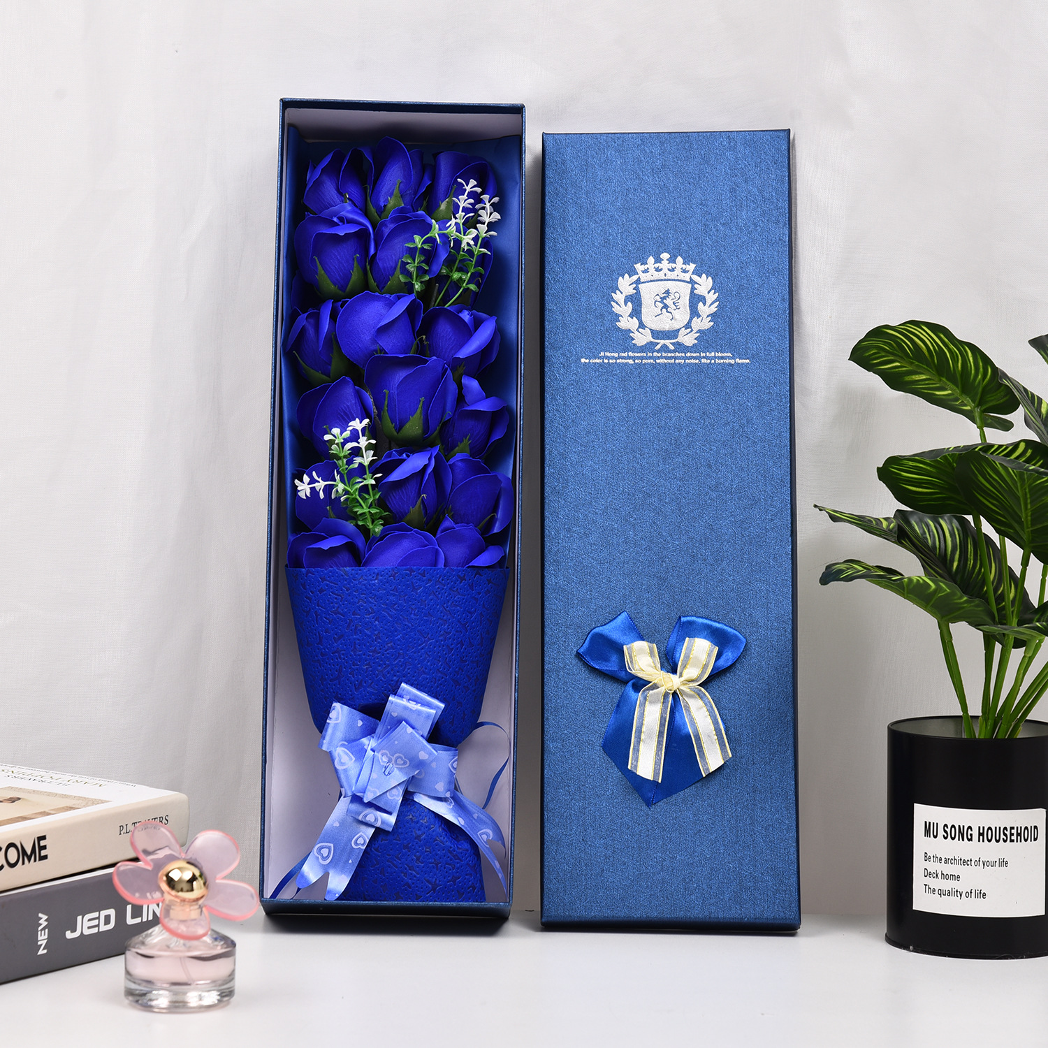 11/33/51PCS Soap Flower Rose Roses Gift Box Birthday Gift For Mother ...