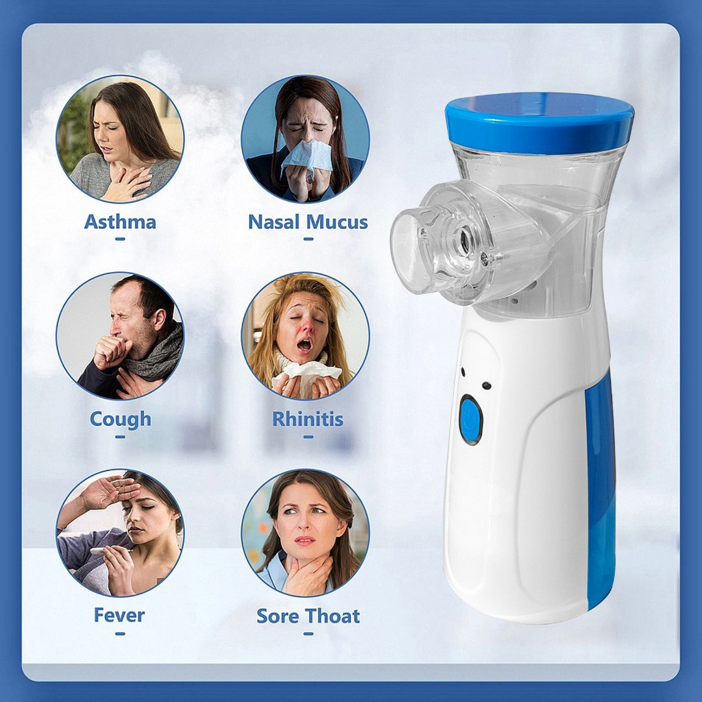 Portable mesh nebulizer silent handheld mini inhaler ultrasonic ...