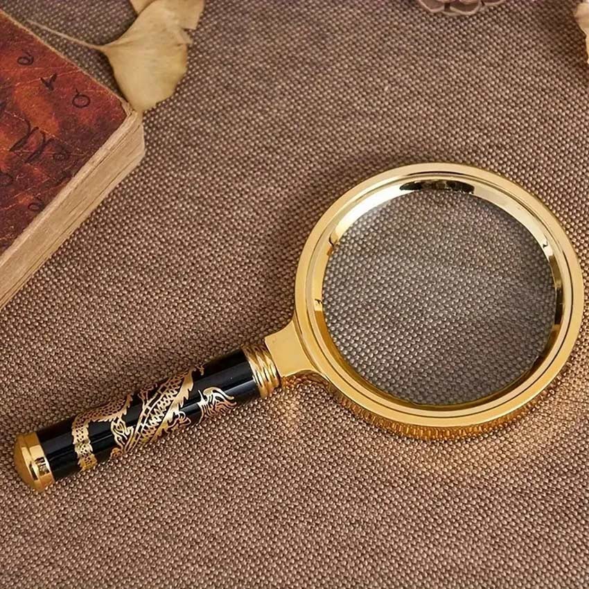 10X Portable Magnifier Glass Multi Function Tool For Reading And Stamp ...