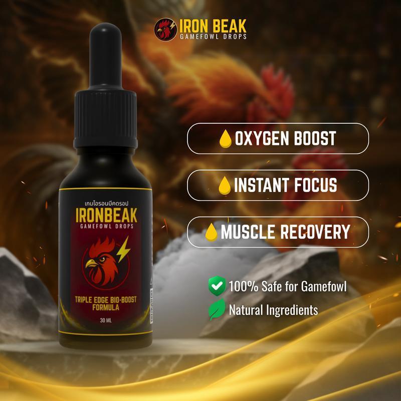 IronBeak Gamefowl Conditioning Drops - Triple Edge Bio-Boost Formula ...
