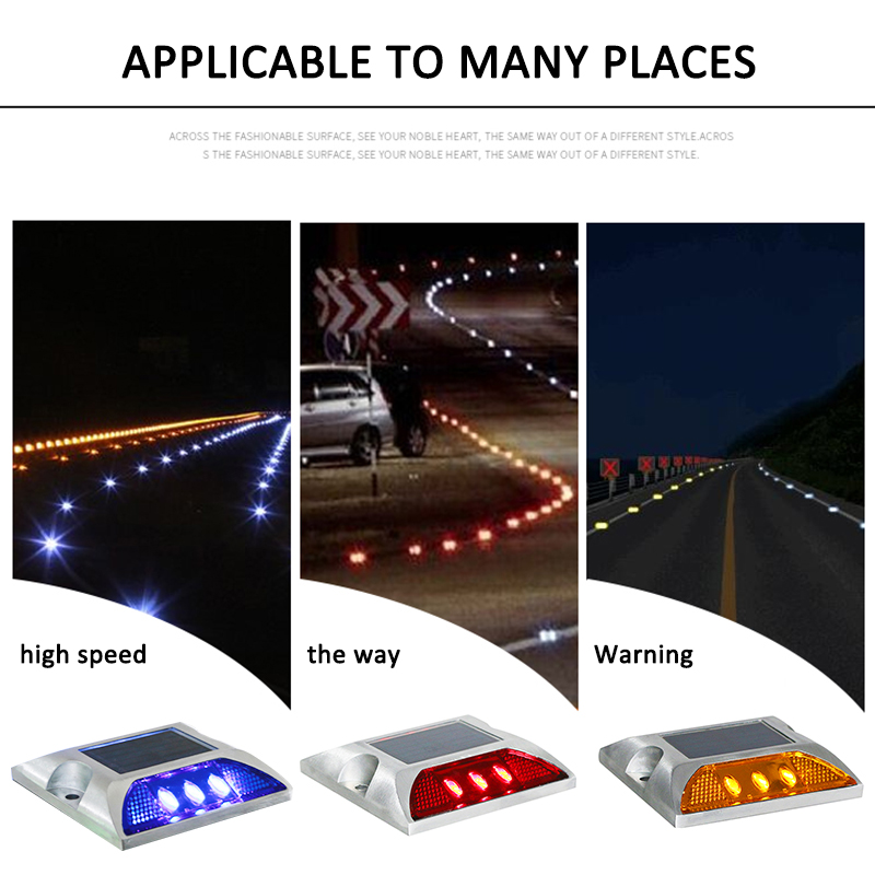 Square Aluminum LED Flashing Blinking on and off Cat Rye Reflector ...