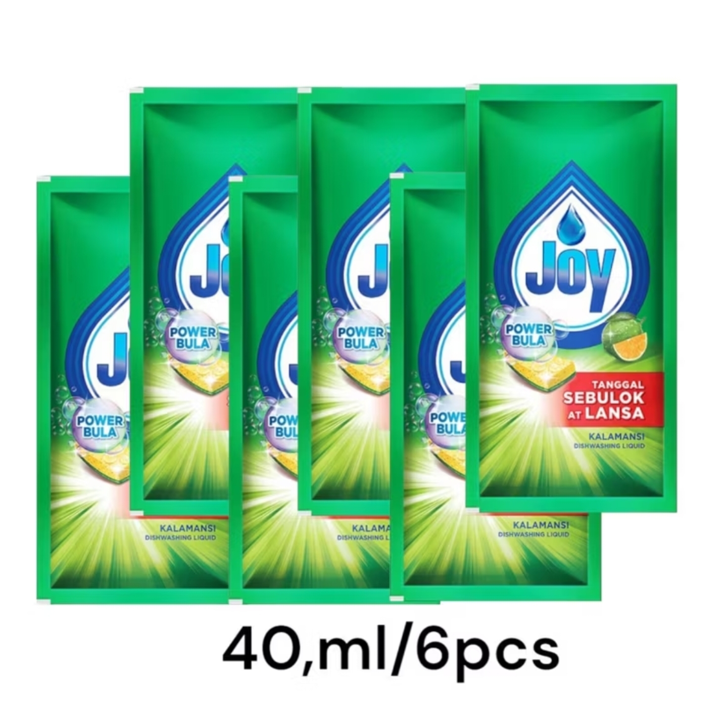 Joy Concentrate Diswashing Liquid Kalamansi (40ml x 6 sachets) | Shopee ...