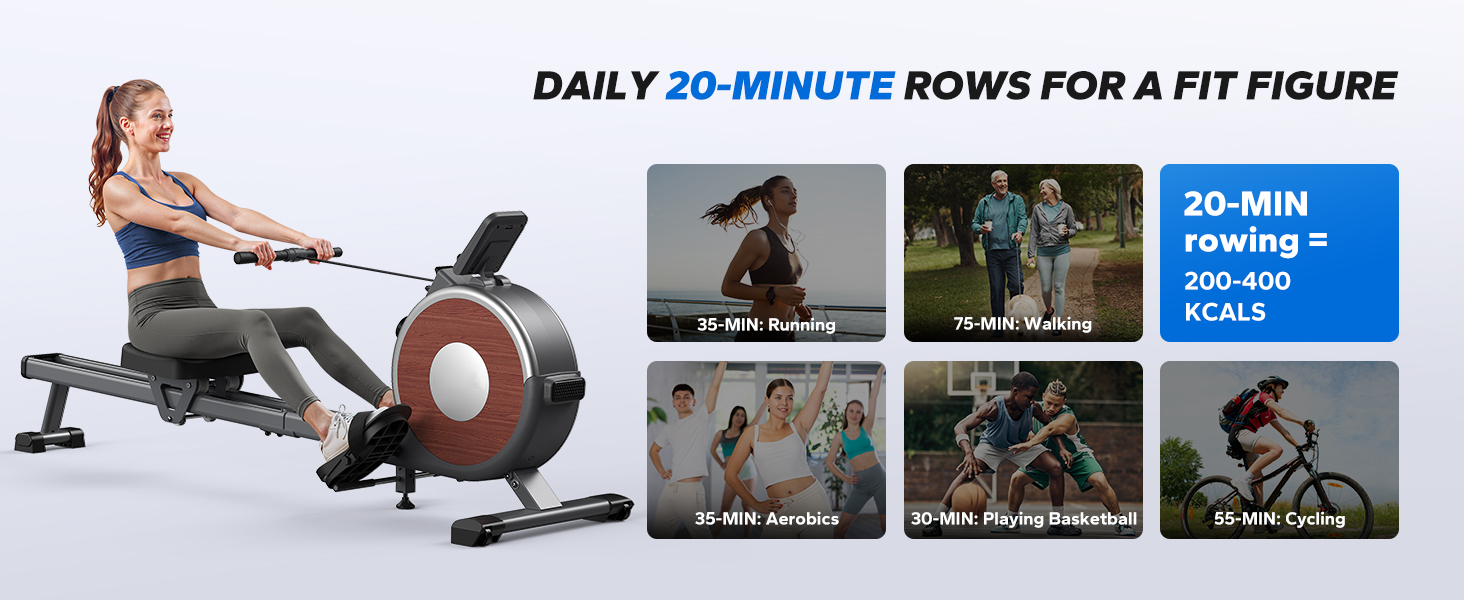 Rowing machine Home fitness training equipment Hydraulic folding double ...