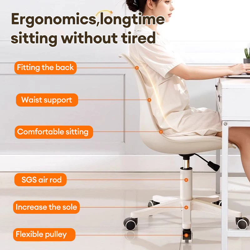 [𝐓𝐫𝐚𝐧𝐬𝐩𝐚𝐫𝐞𝐧𝐭] 𝐀𝐝𝐣𝐮𝐬𝐭𝐚𝐛𝐥𝐞 Study Chair Nordic Computer Swivel Chair ...